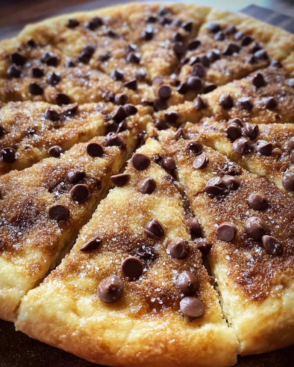 Chocolate Chip Dessert Pizza