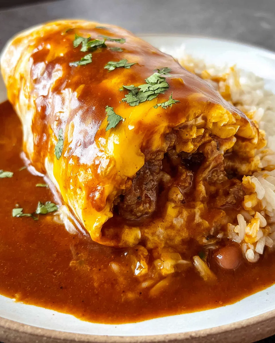 Ground Beef Wet Burritos