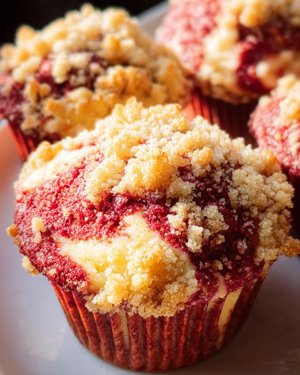 Red Velvet Cream Cheese Muffins