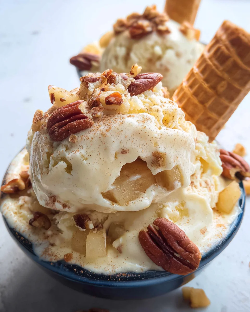 Irresistible Homemade Apple Ice Cream