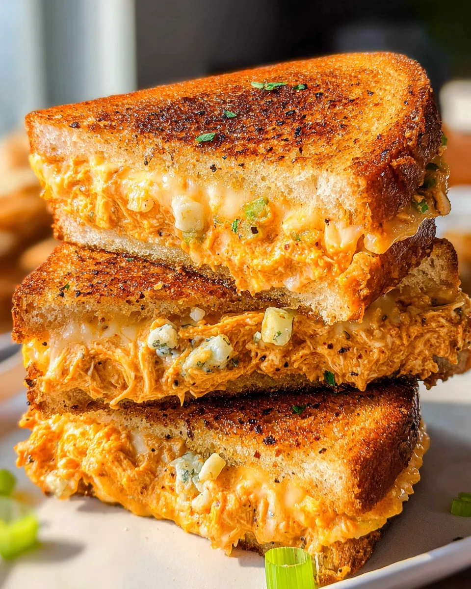 Buffalo Chicken Grilled Cheese