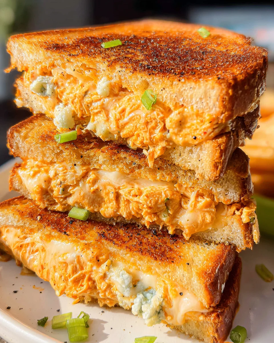 Buffalo Chicken Grilled Cheese